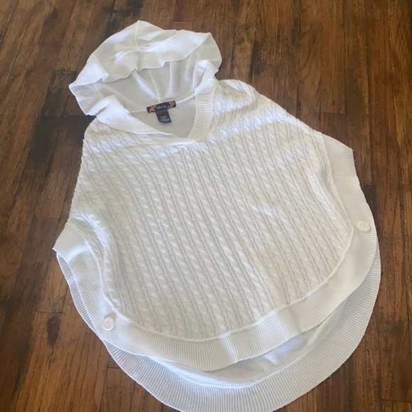 Spunky | Sweaters | Spunky Hooded Poncho Sweater Ivory | Poshmark